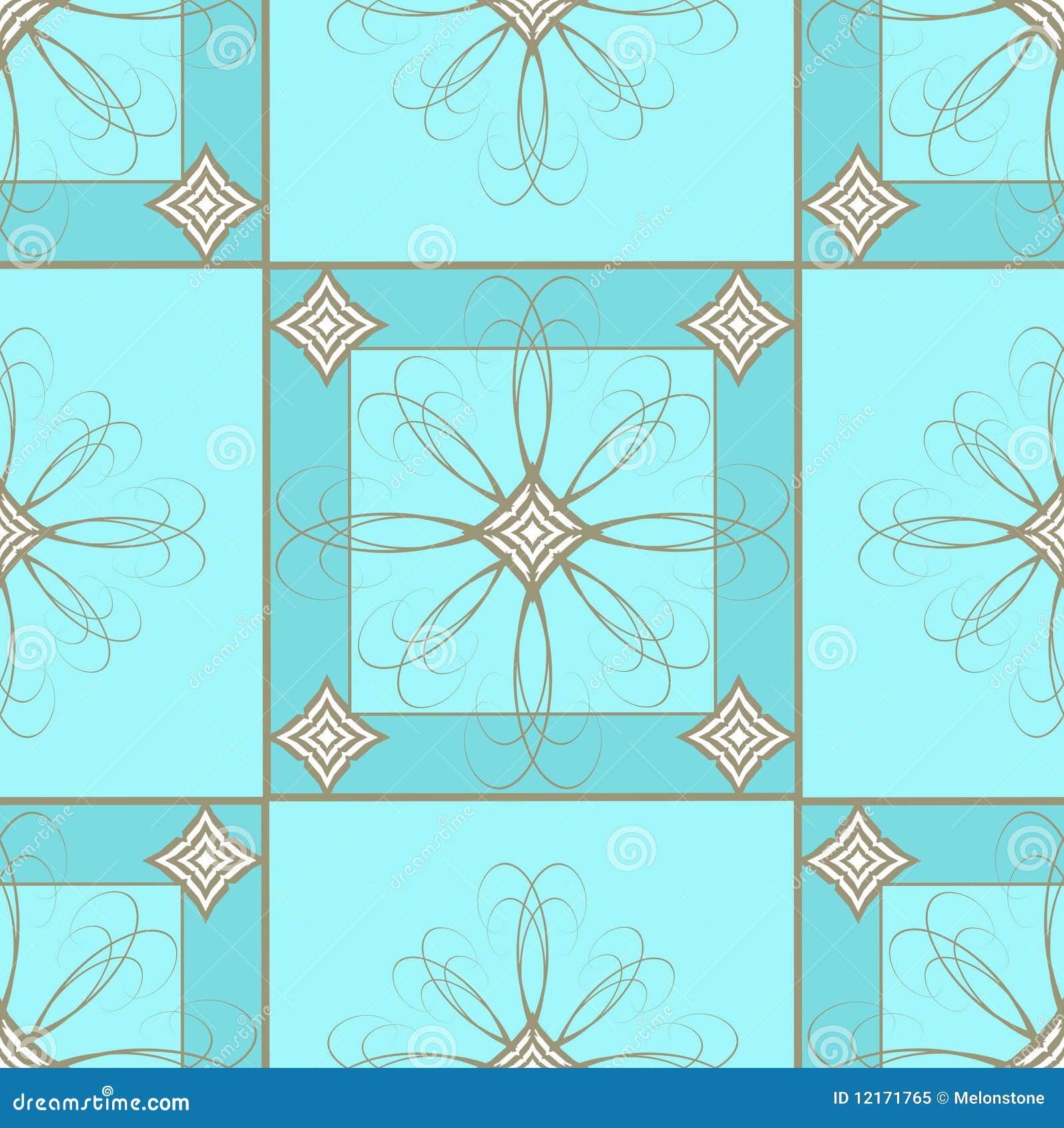 Light blue tile stock illustration. Illustration of seamless - 12171765