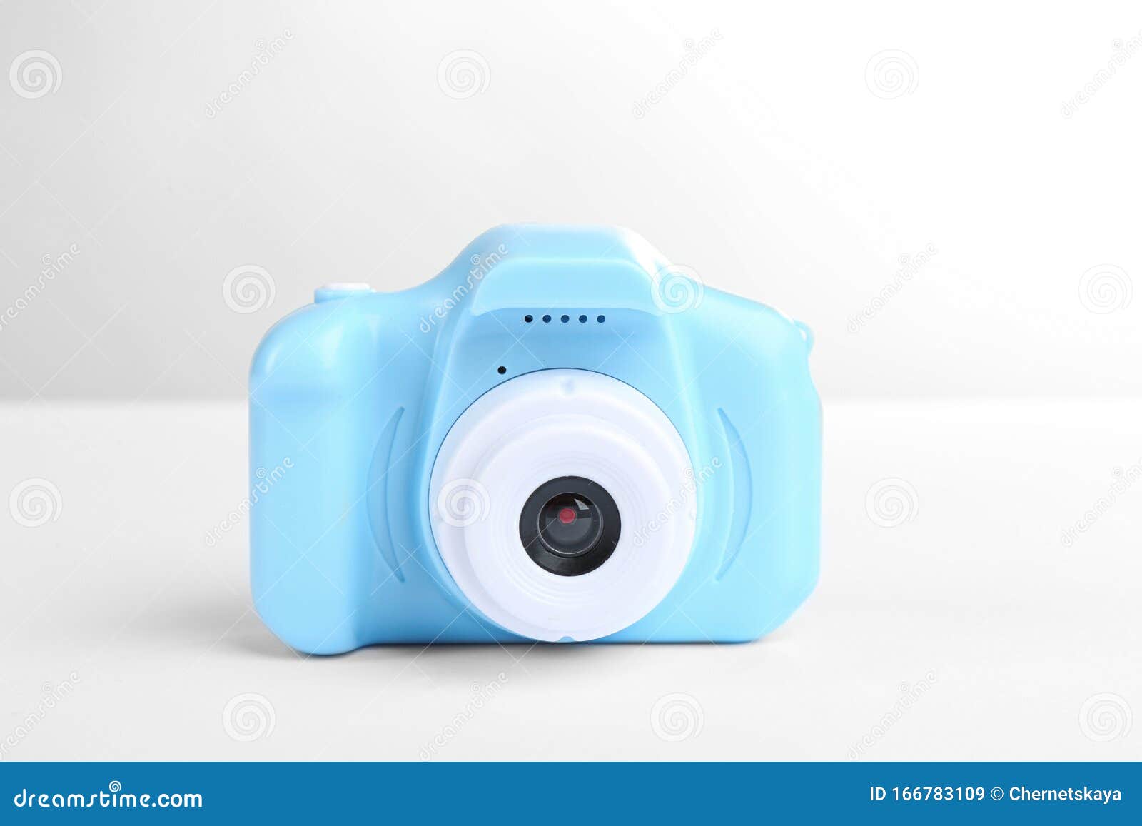 Light Blue Toy Camera Isolated Stock Image - Image of child, enjoy ...
