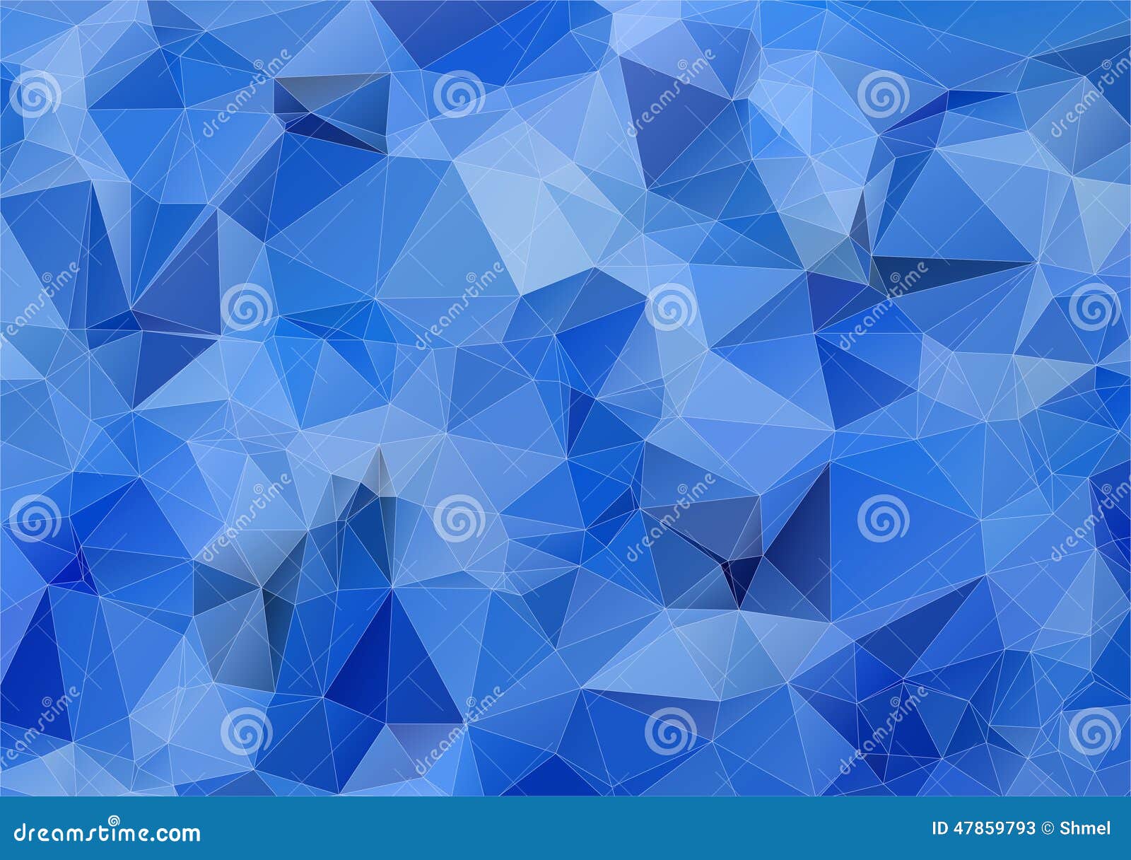 Light Blue Triangle Polygonal Background Stock Illustration ...