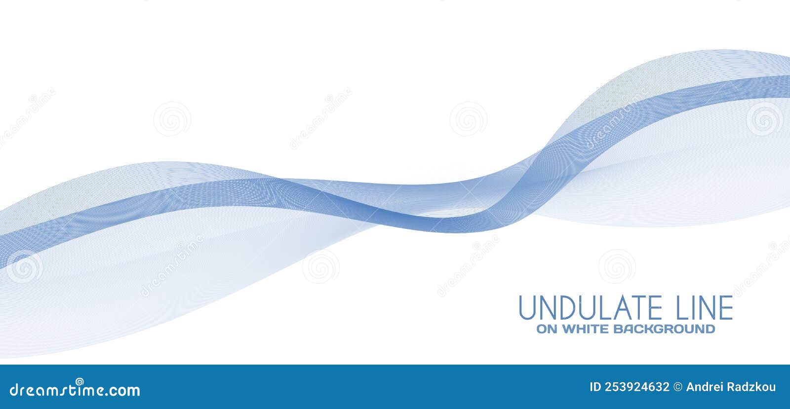 Light Blue Undulate Line. Subtle Vector Graphics Stock Vector ...
