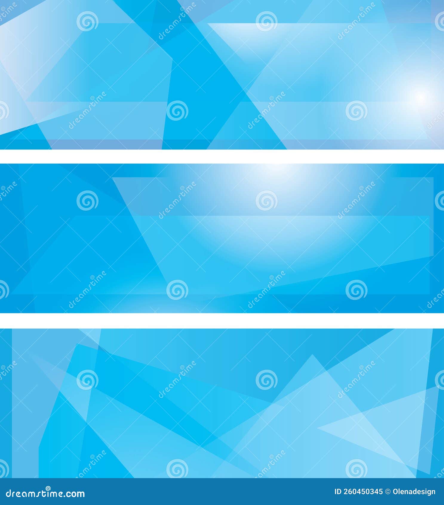 Light Blue Vector Backgrounds with Geometric Abstractions - Set Stock ...