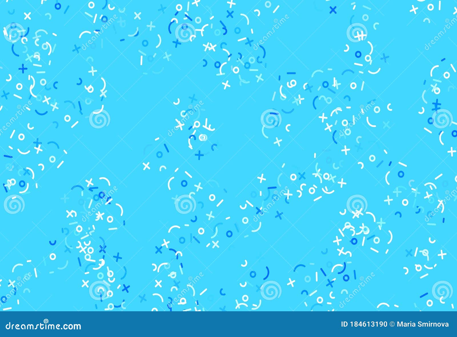Light BLUE Vector Layout with Algebra Elements. Stock Vector ...