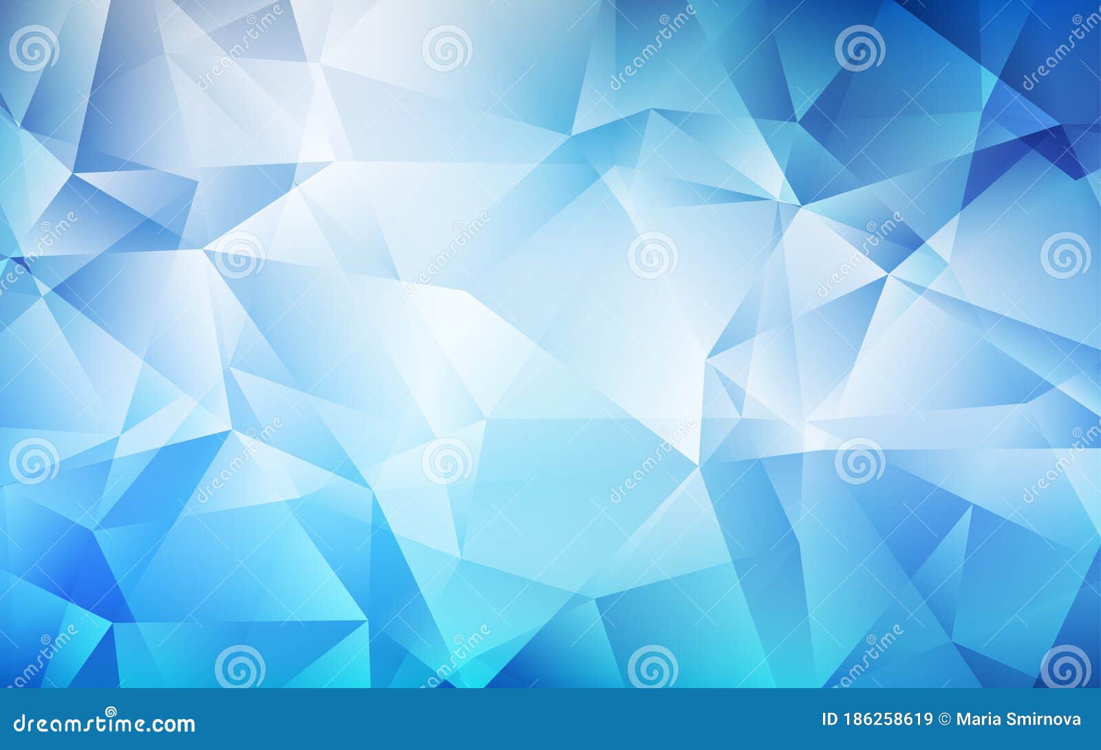 Light BLUE Vector Polygon Abstract Background. Stock Vector ...
