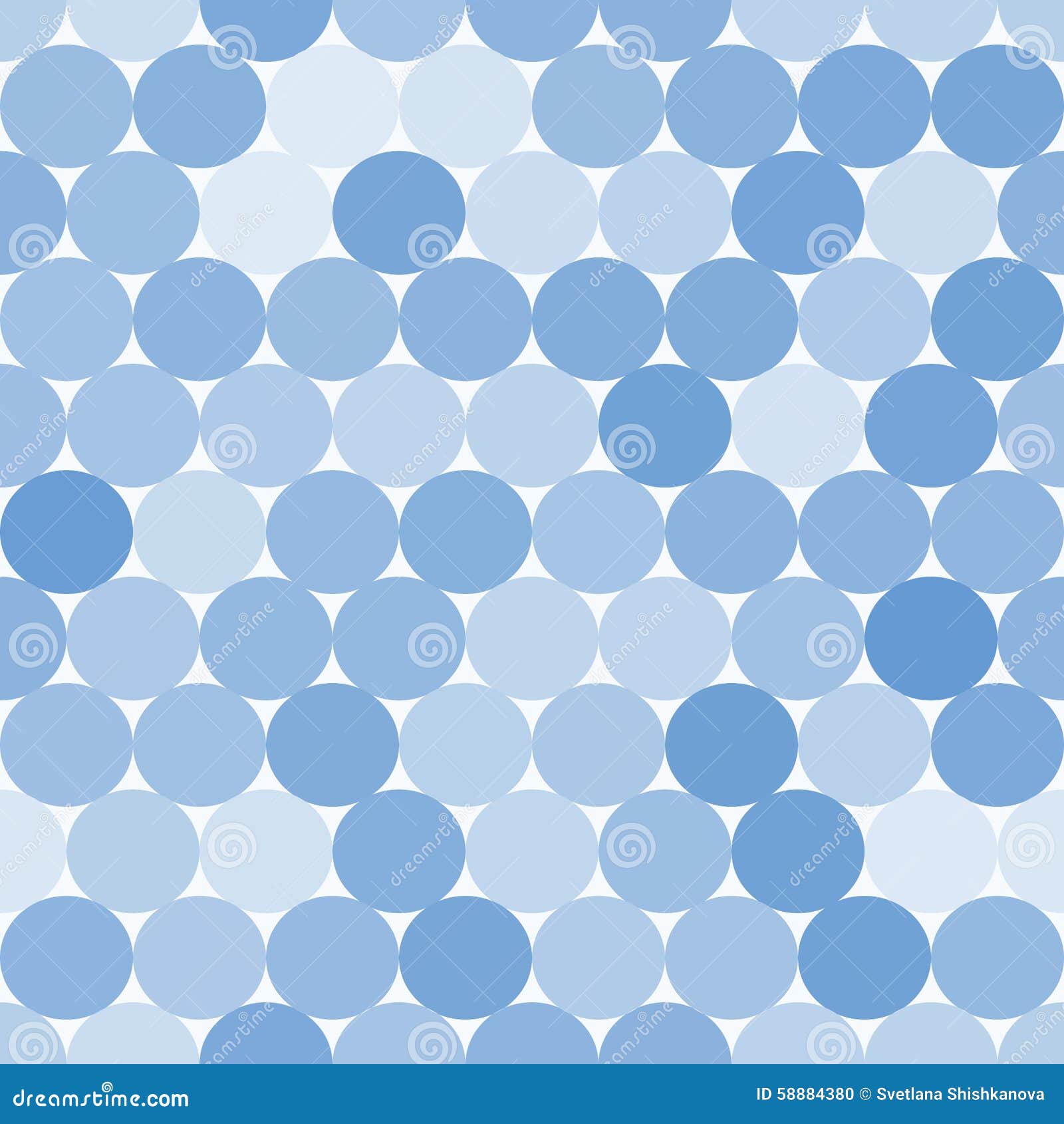 Light Blue Vector Seamless Pattern with Circles. Stock Vector ...