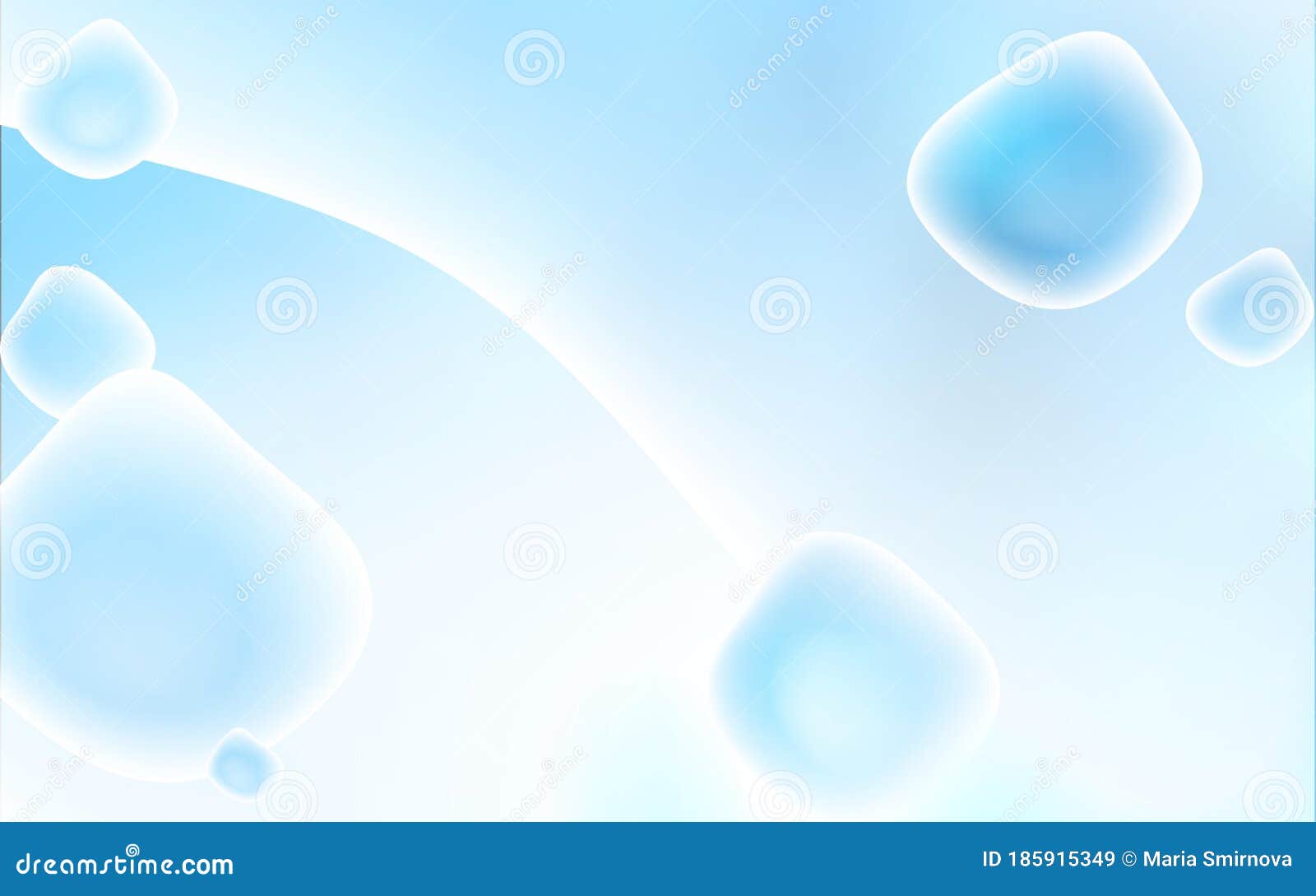 Light BLUE Vector Template with Bubble Shapes. Stock Vector ...