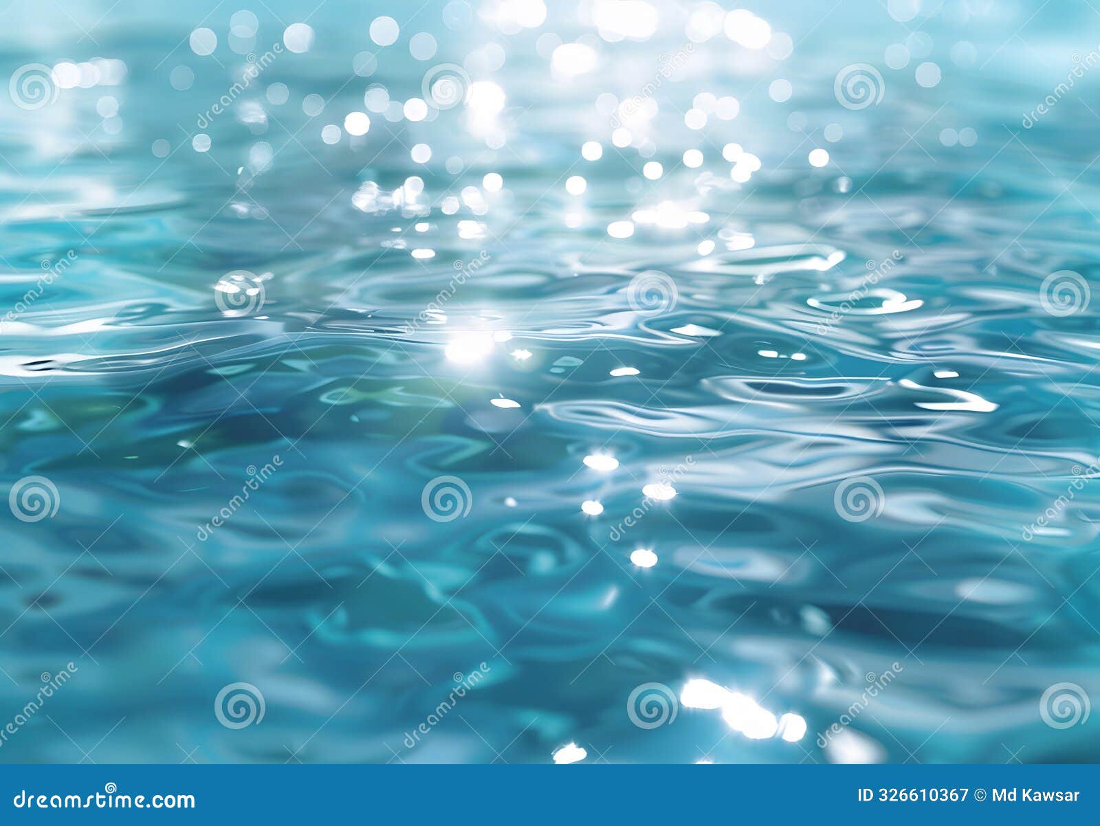 Shimmering Light Blue Water Background Stock Illustration ...