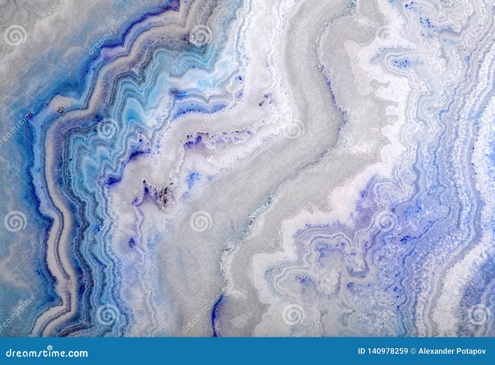 Light Blue Wave Agate Structure Stock Image - Image of jewel, mineral ...