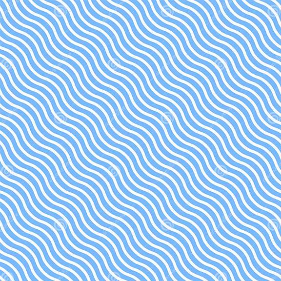 Light Blue Wave Seamless Pattern Background Stock Vector - Illustration ...