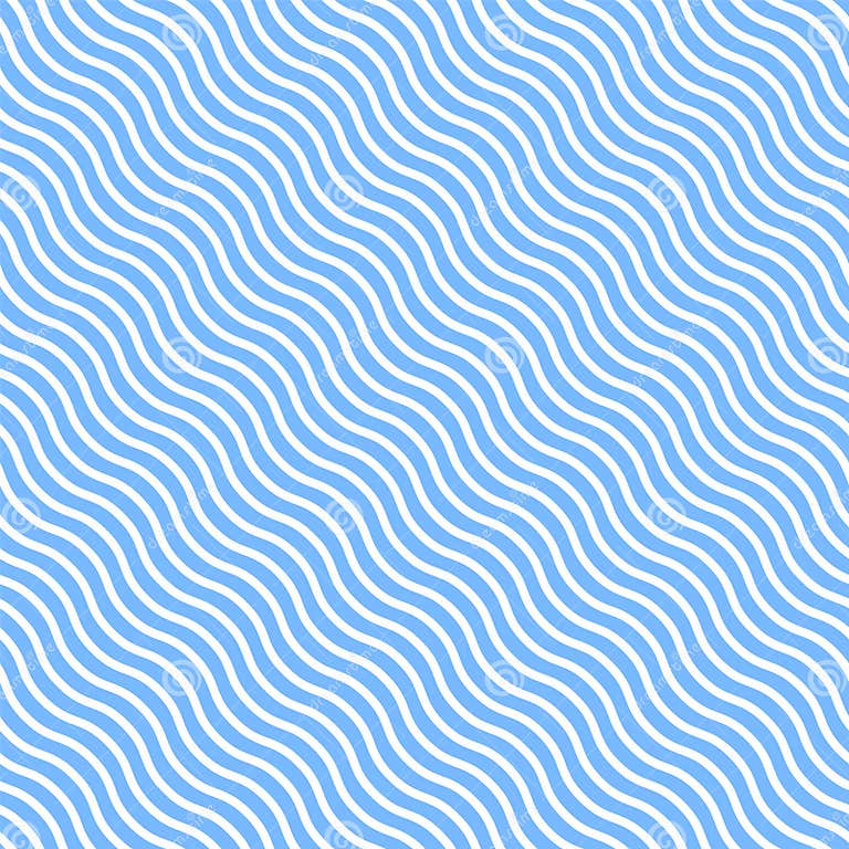 Light Blue Wave Seamless Pattern Background Stock Vector - Illustration ...