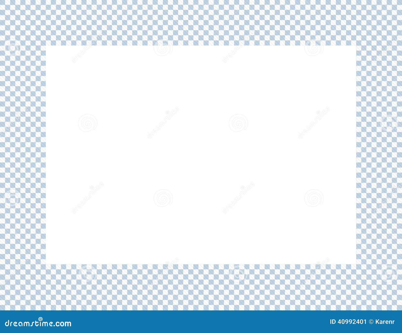 Blue Checkered Border