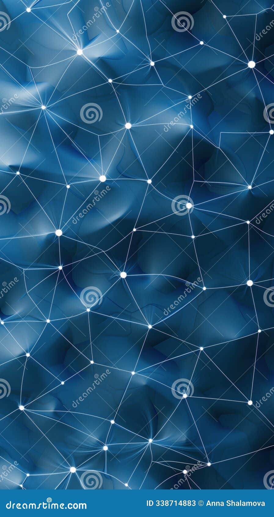 Light Blue and White Geometric Network Pattern. Tech-themed Designs or ...