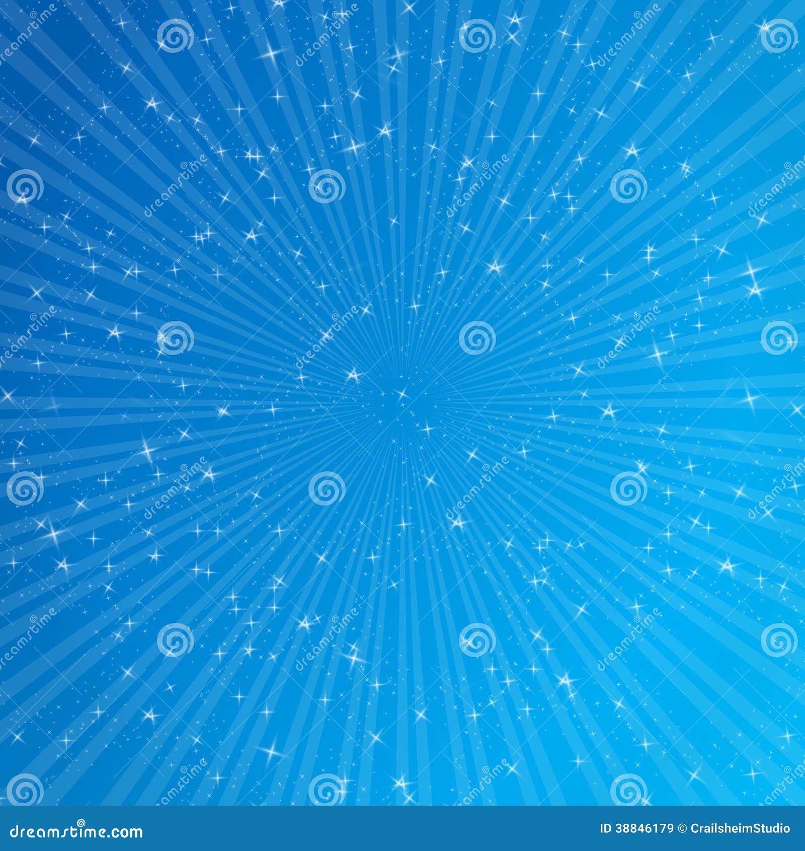 Light Blue with White Stars Stock Illustration - Illustration of ...