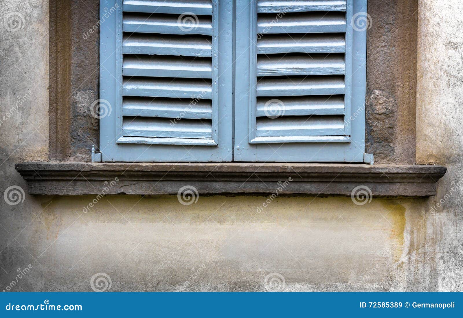 Light blue window stock image. Image of building, facade - 72585389