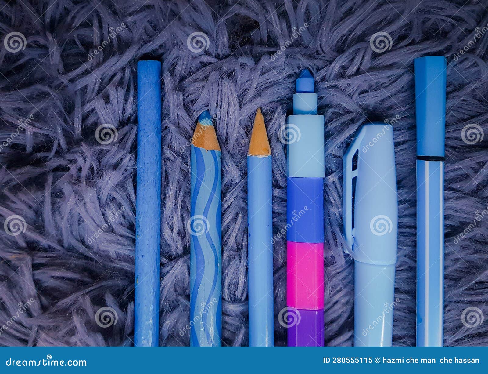 Light Blue Writing Equipment Tool Stock Image - Image of writing, tool ...