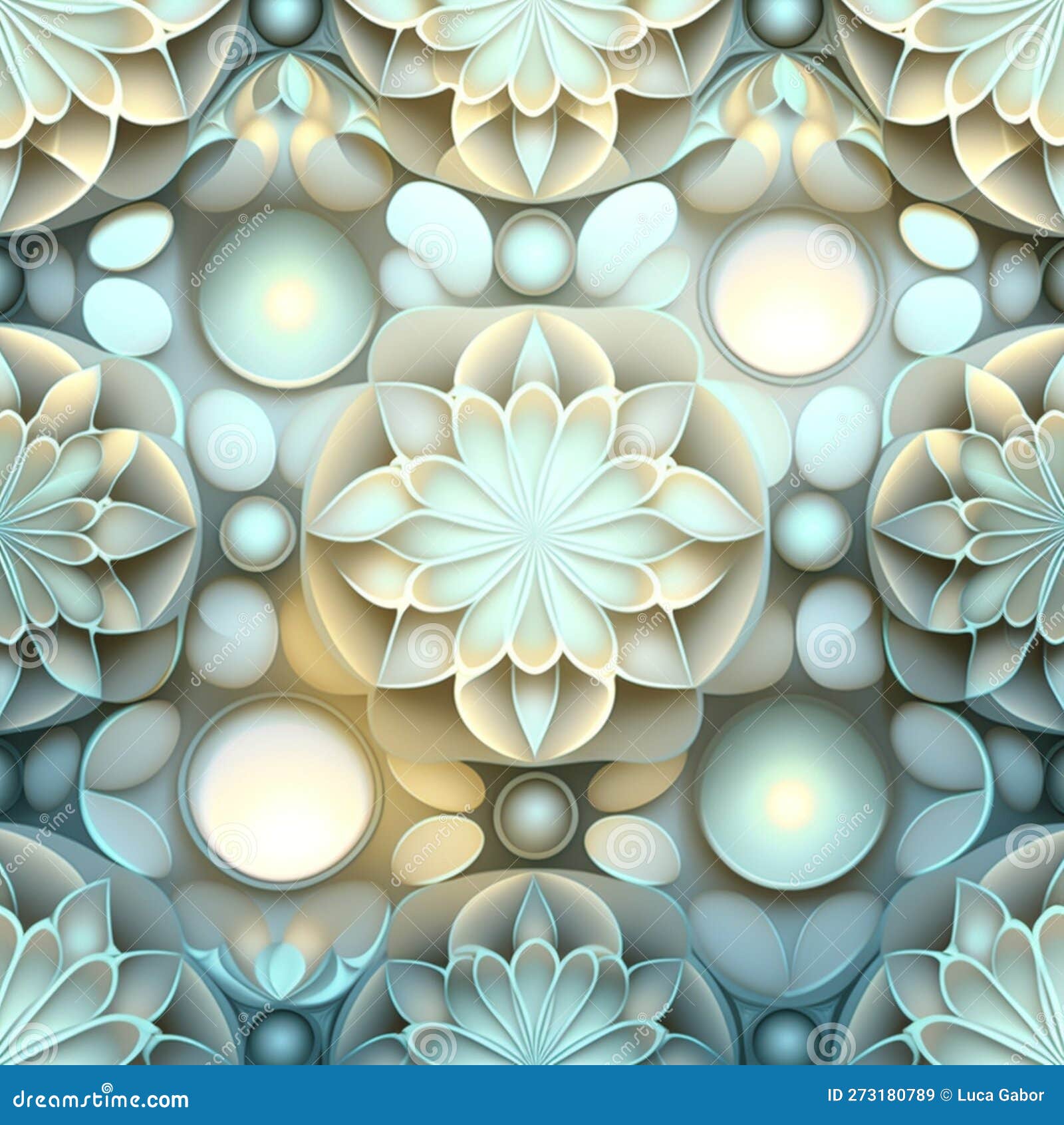 Seamless Symmetric Background Cartoon Vector | CartoonDealer.com #64162023