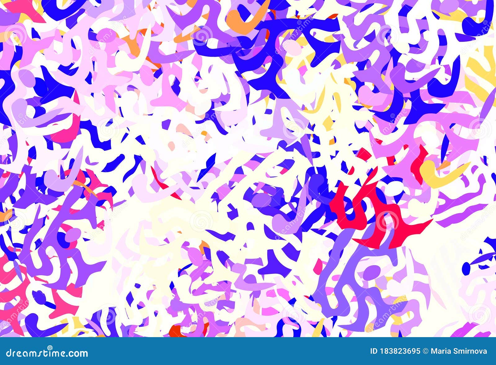 Light Blue, Yellow Vector Backdrop with Memphis Shapes. Stock Vector ...