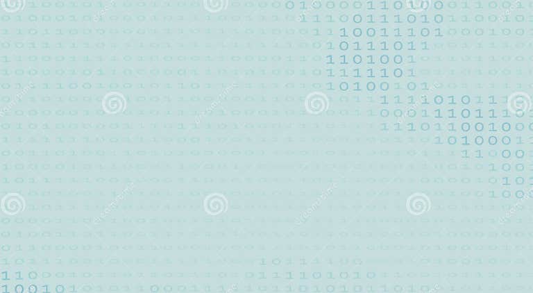 Light Bluish Cyan Background with Binary Code. Vector Pattern Stock ...