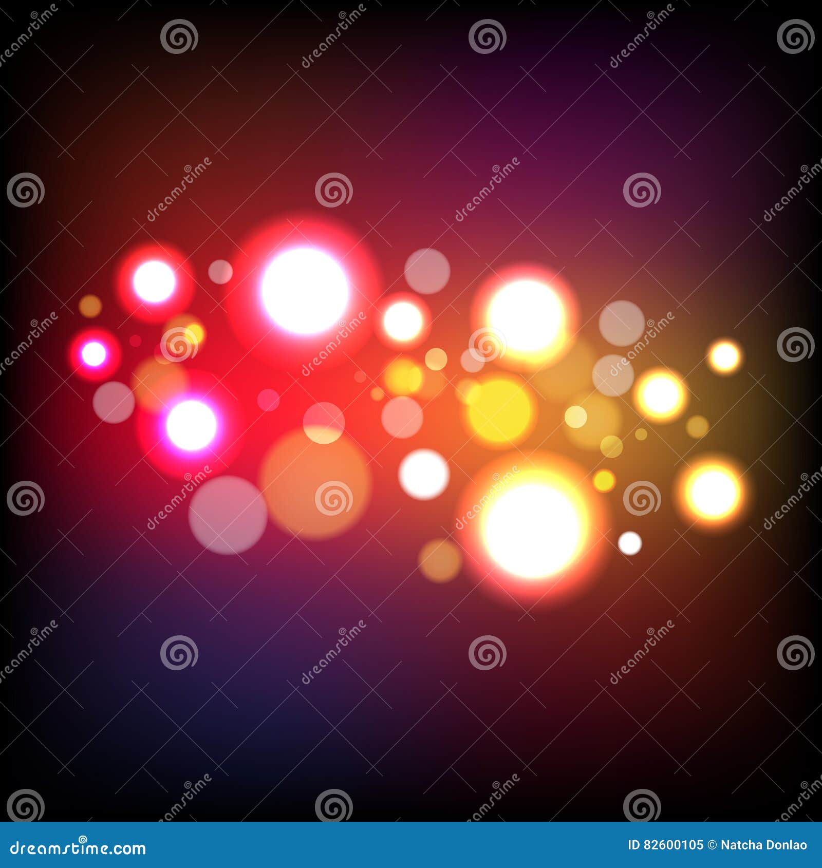 Light Bokeh Abstract Background Stock Vector - Illustration of magic ...