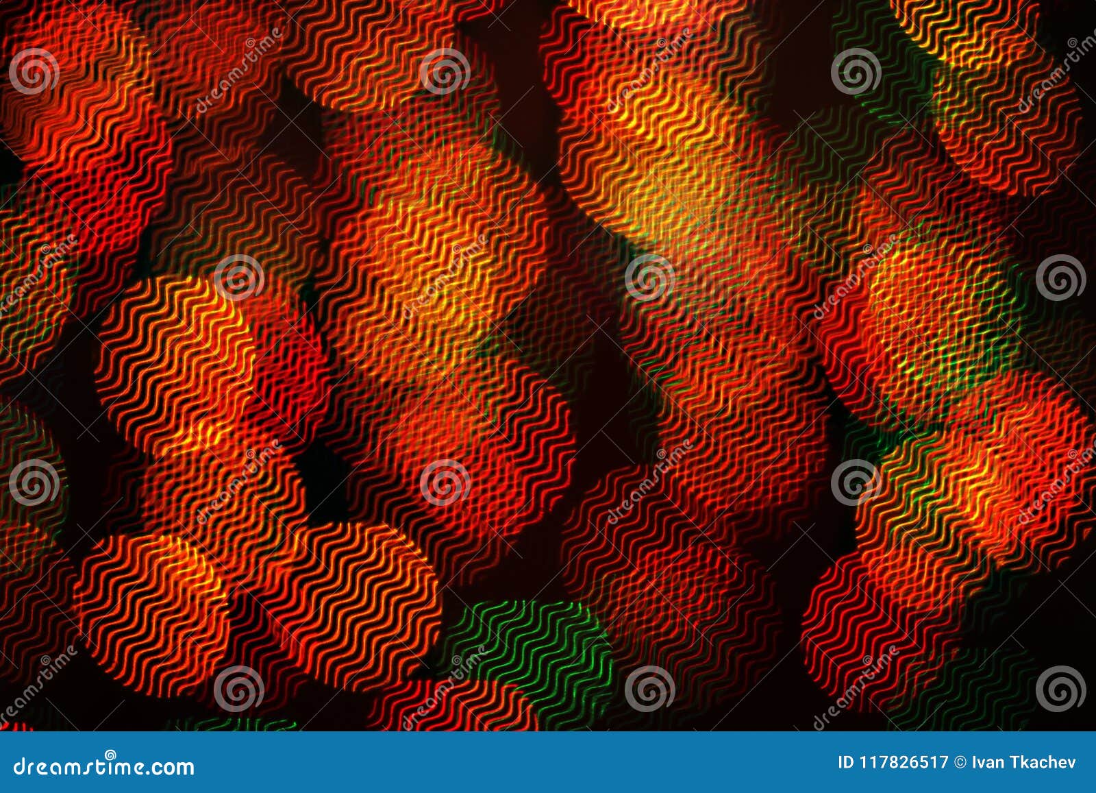 A Light Bokeh Pattern of Geometric Elements on a Dark Background Stock ...