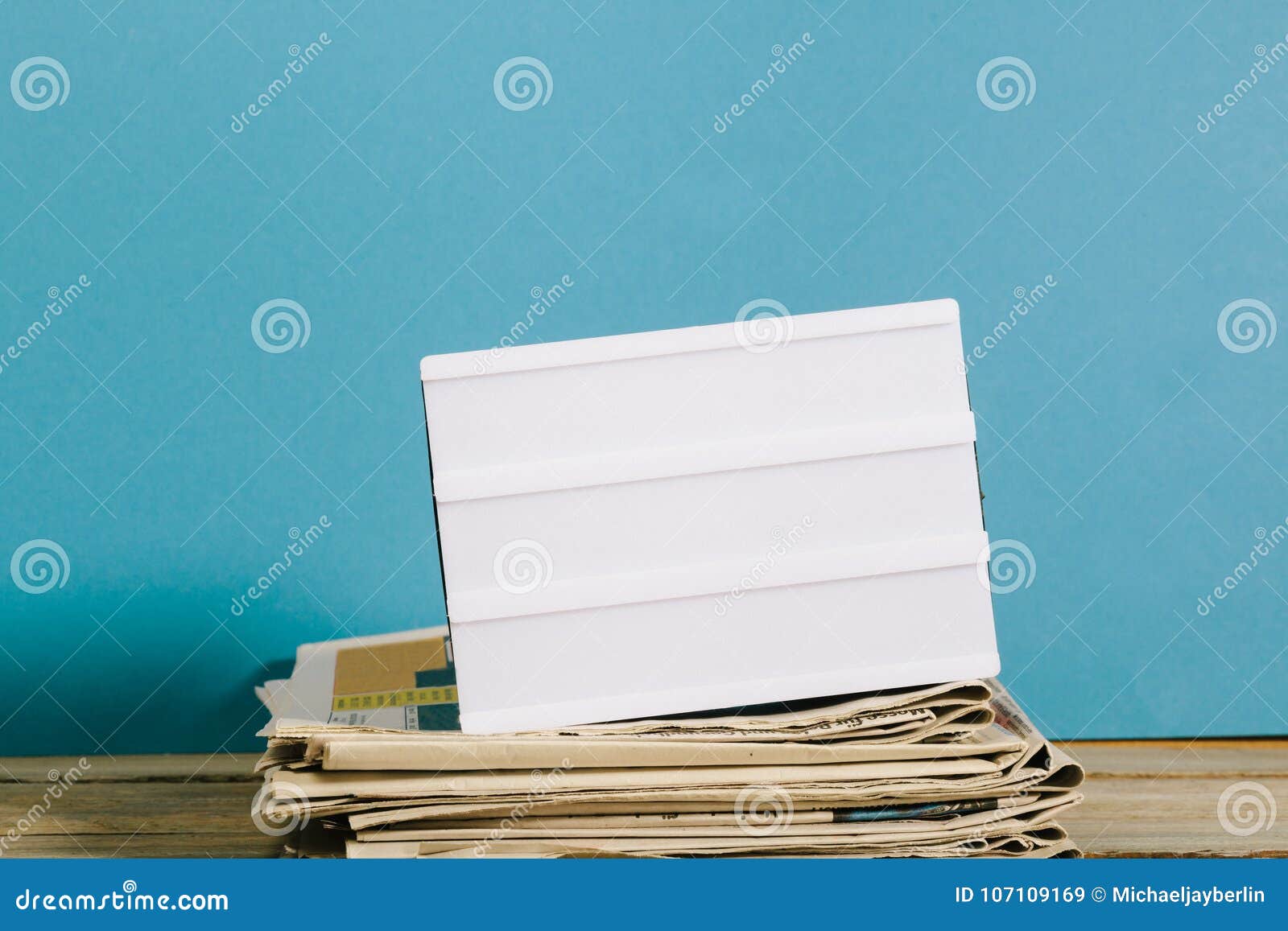 Light Box on Bright Color Backdrop Stock Image - Image of minimal ...