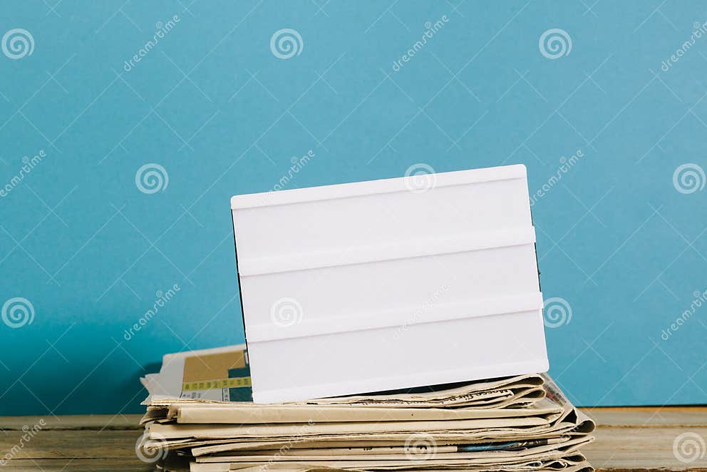 Light Box on Bright Color Backdrop Stock Image - Image of minimal ...