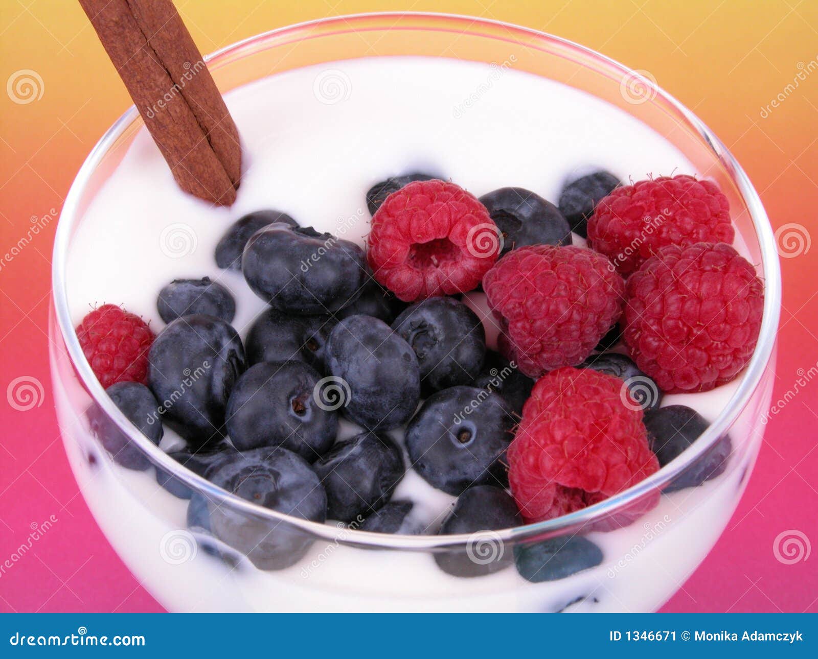 Light breakfast stock image. Image of lunch, raspberry - 1346671