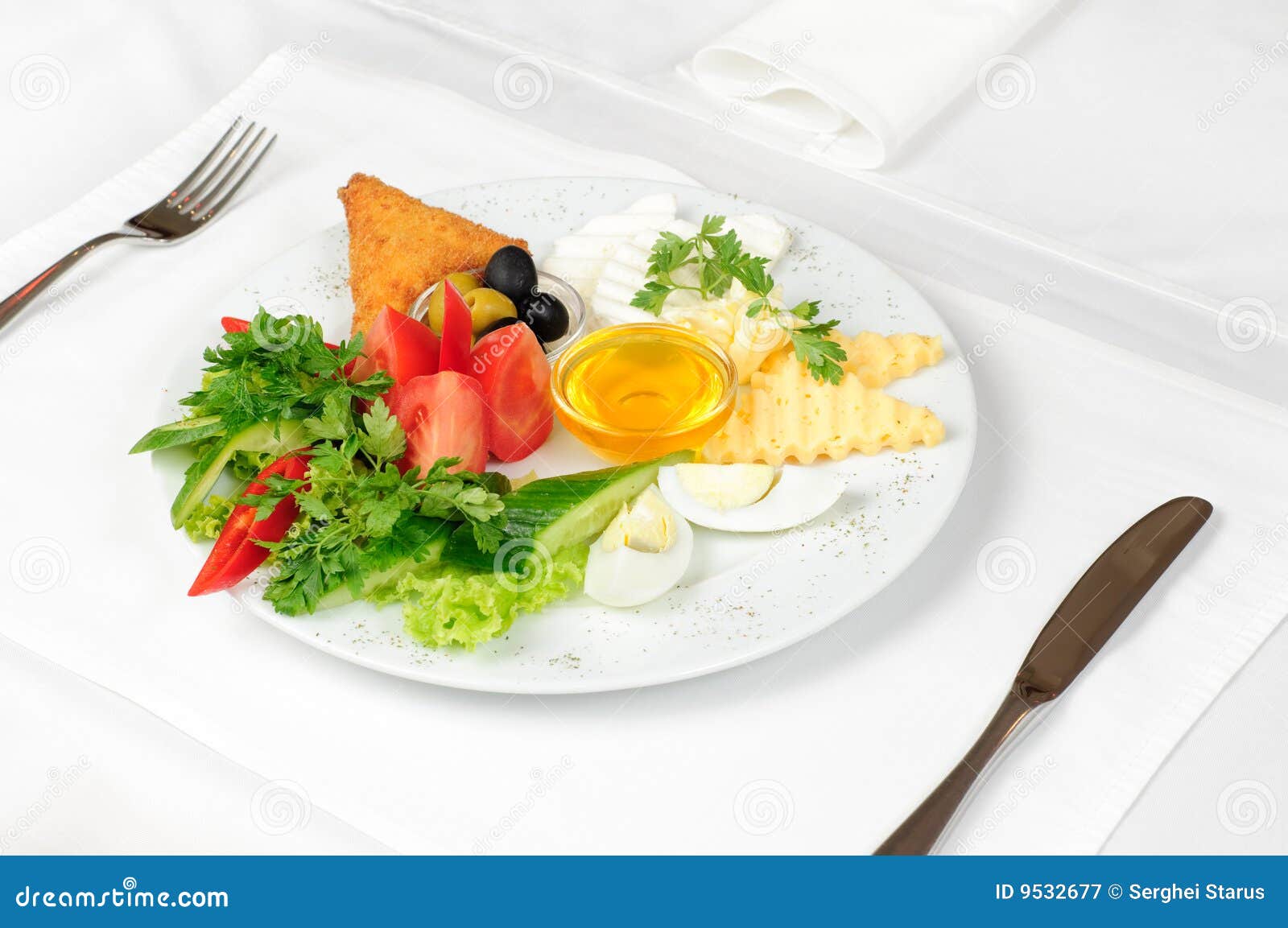 Light breakfast stock image. Image of light, served, parsley - 9532677