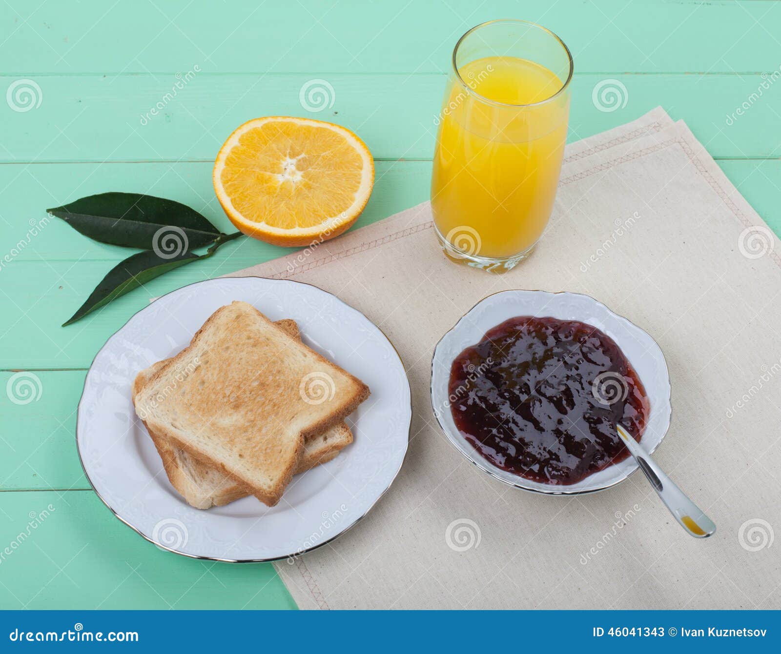 Light breakfast stock image. Image of healthy, minty - 46041343