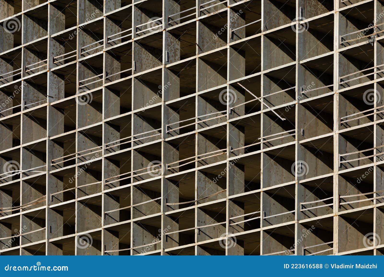 The Light or Bright Grey Background or Backdrop of New Concrete ...