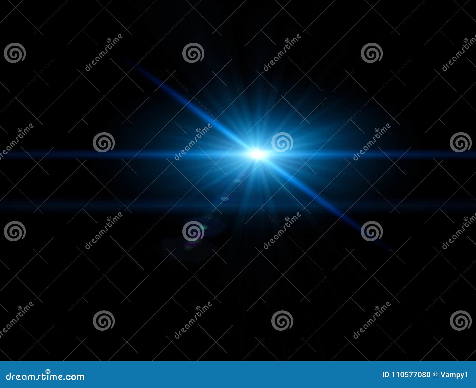 Light, Bright Sunbeam in Space. Star Glow Stock Illustration ...