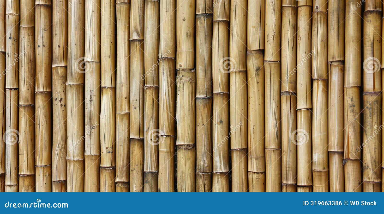 Light Brown Bamboo Poles Together As a Wall Background Texture. Created ...