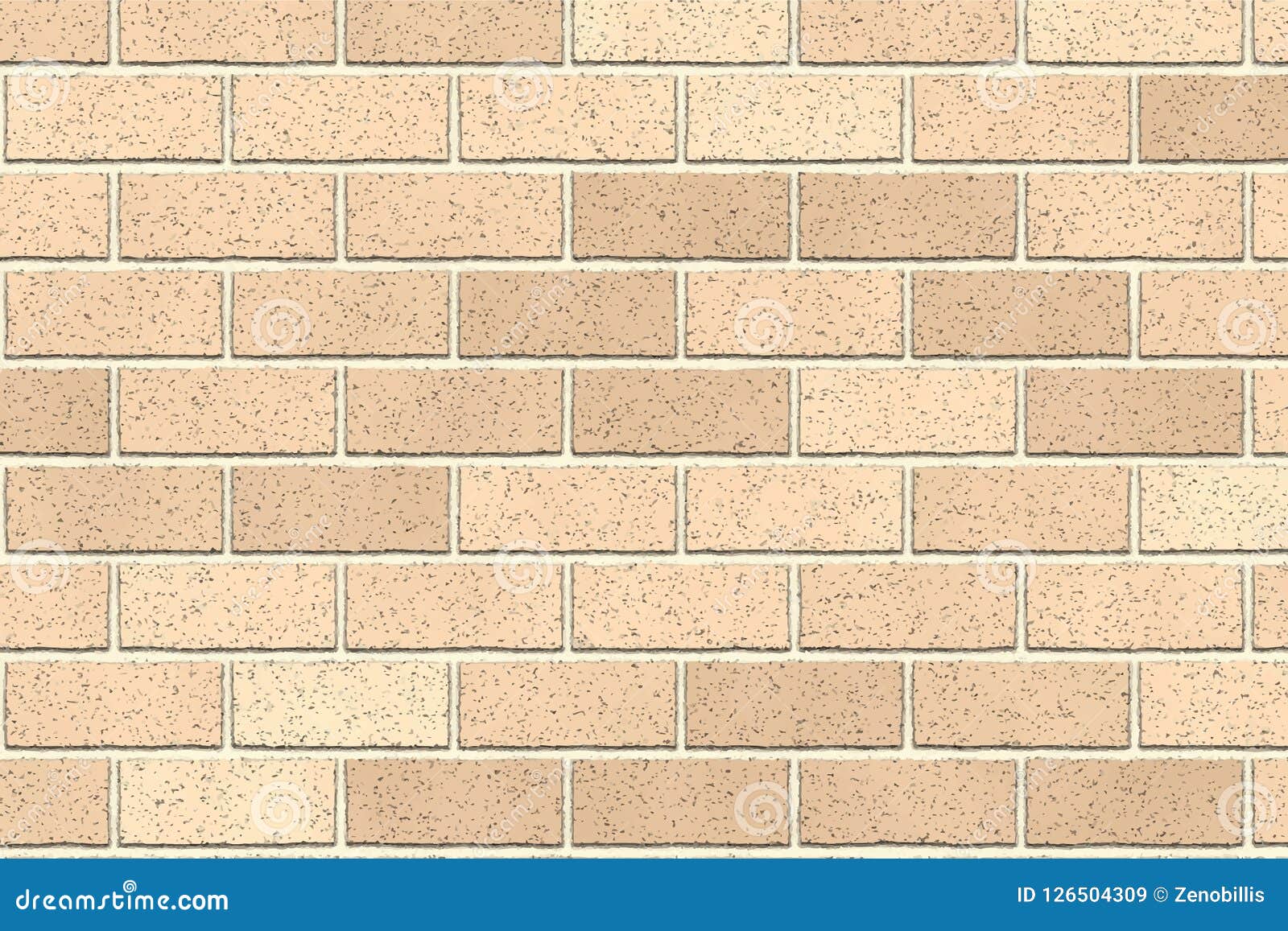 Light Brown Brick Wall Abstract Background. Texture Of Bricks. Vector ...