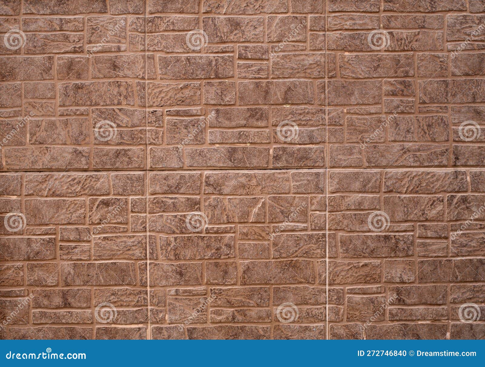 Light Brown Cladding Tiles Imitating Stone on Wall Close Stock Photo ...