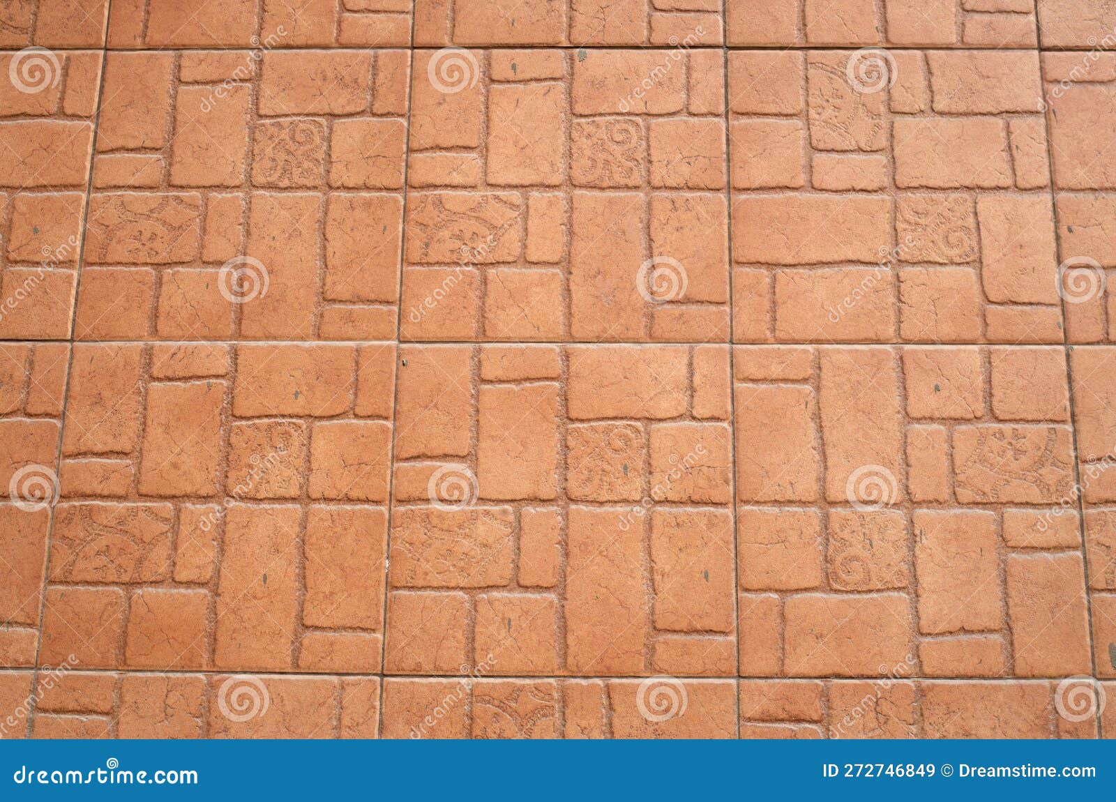 Light Brown Cladding Tiles Imitating Stone on Wall Close Stock Image ...