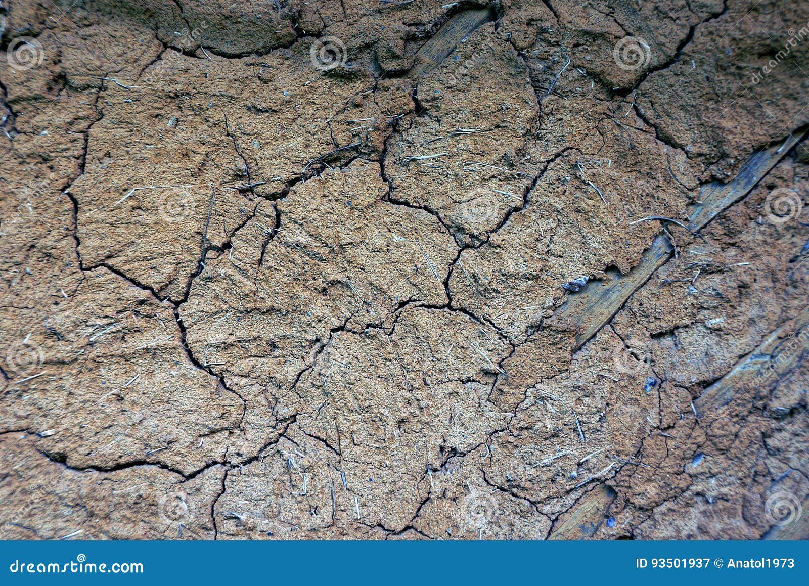 Light Brown Clay Texture Old Wall of a Rural House Stock Image - Image ...