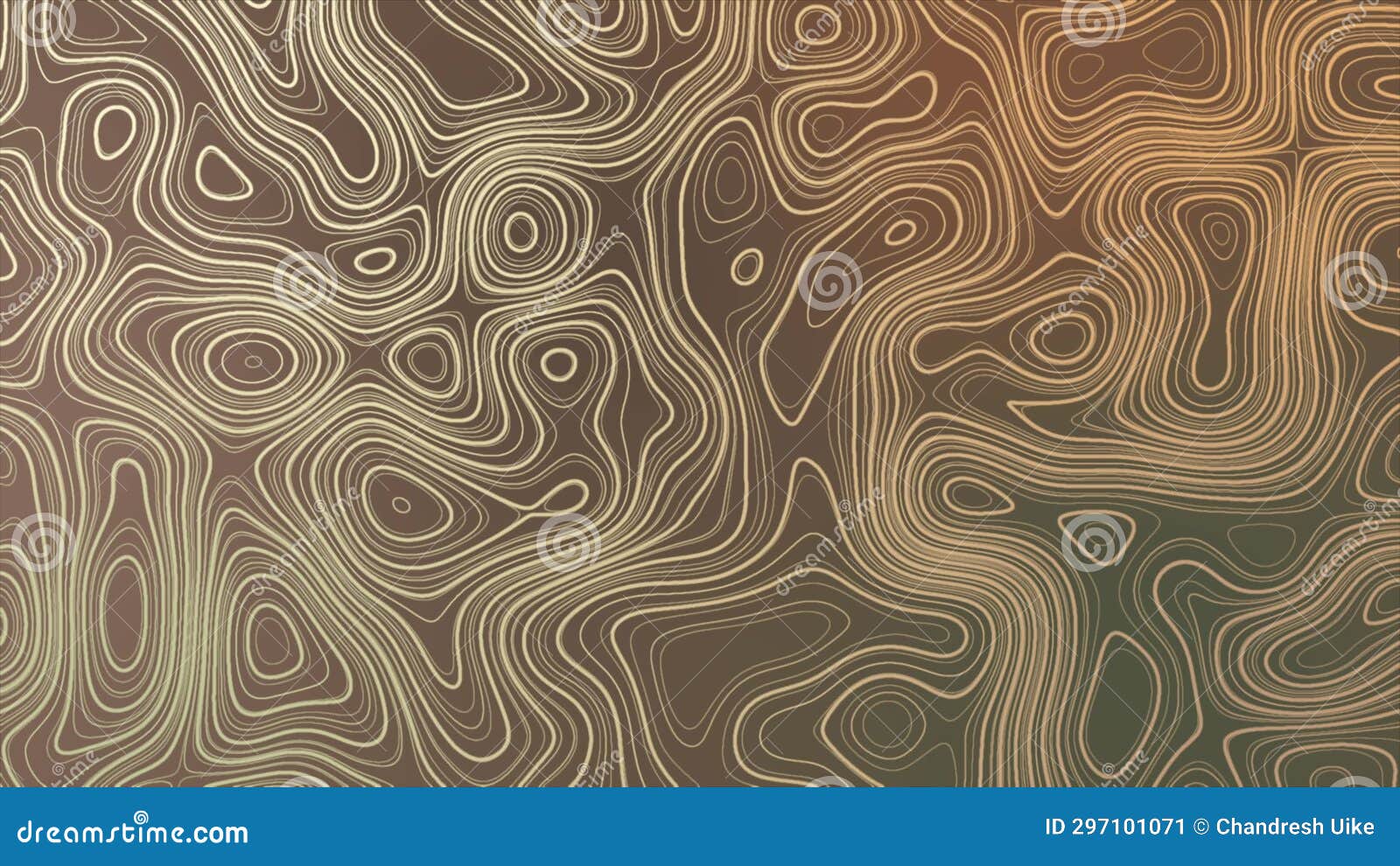 Light Brown Color Abstract Pattern with Animation of Morphing Line As ...