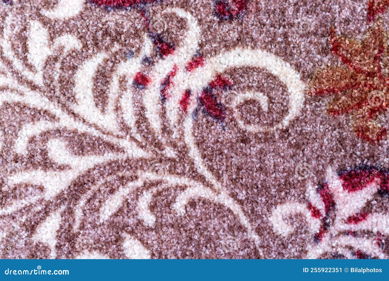 Light Brown Color Carpet Texture Background Closeup View Stock Image ...