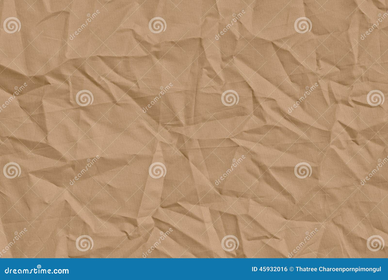 Light Brown Crumpled Fabric for Background Stock Photo - Image of ...