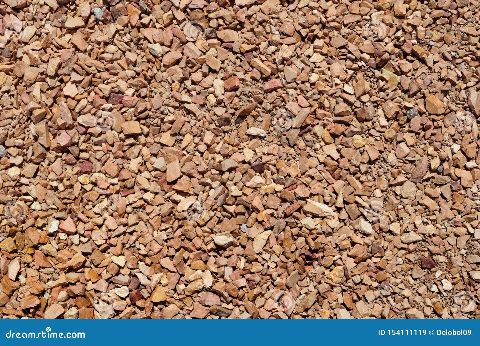 Light Brown Crushed Stone on the Track Stock Image - Image of dirt ...