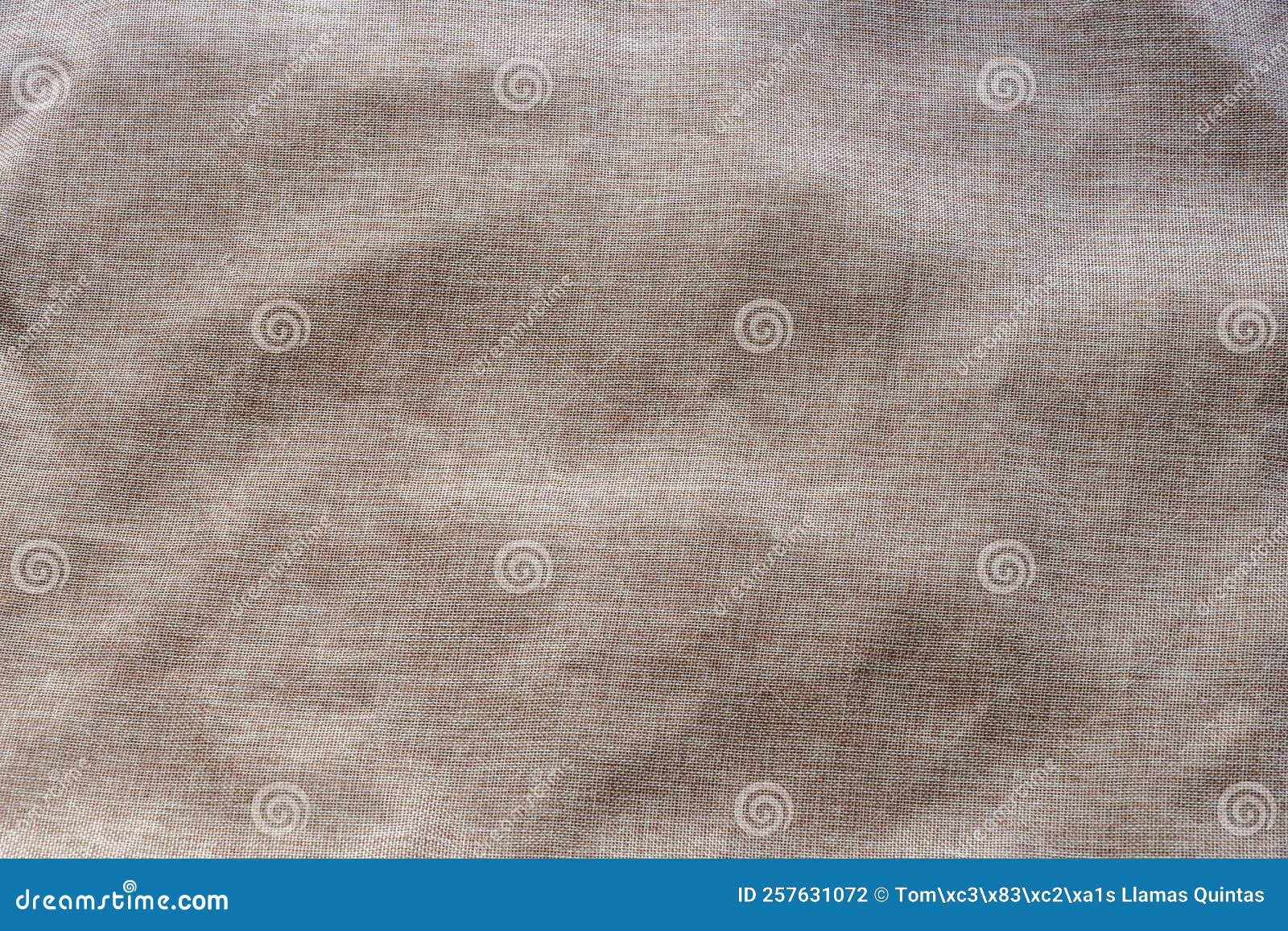 Light Brown Fabric Background with Visible Pattern and Some Wrinkles ...