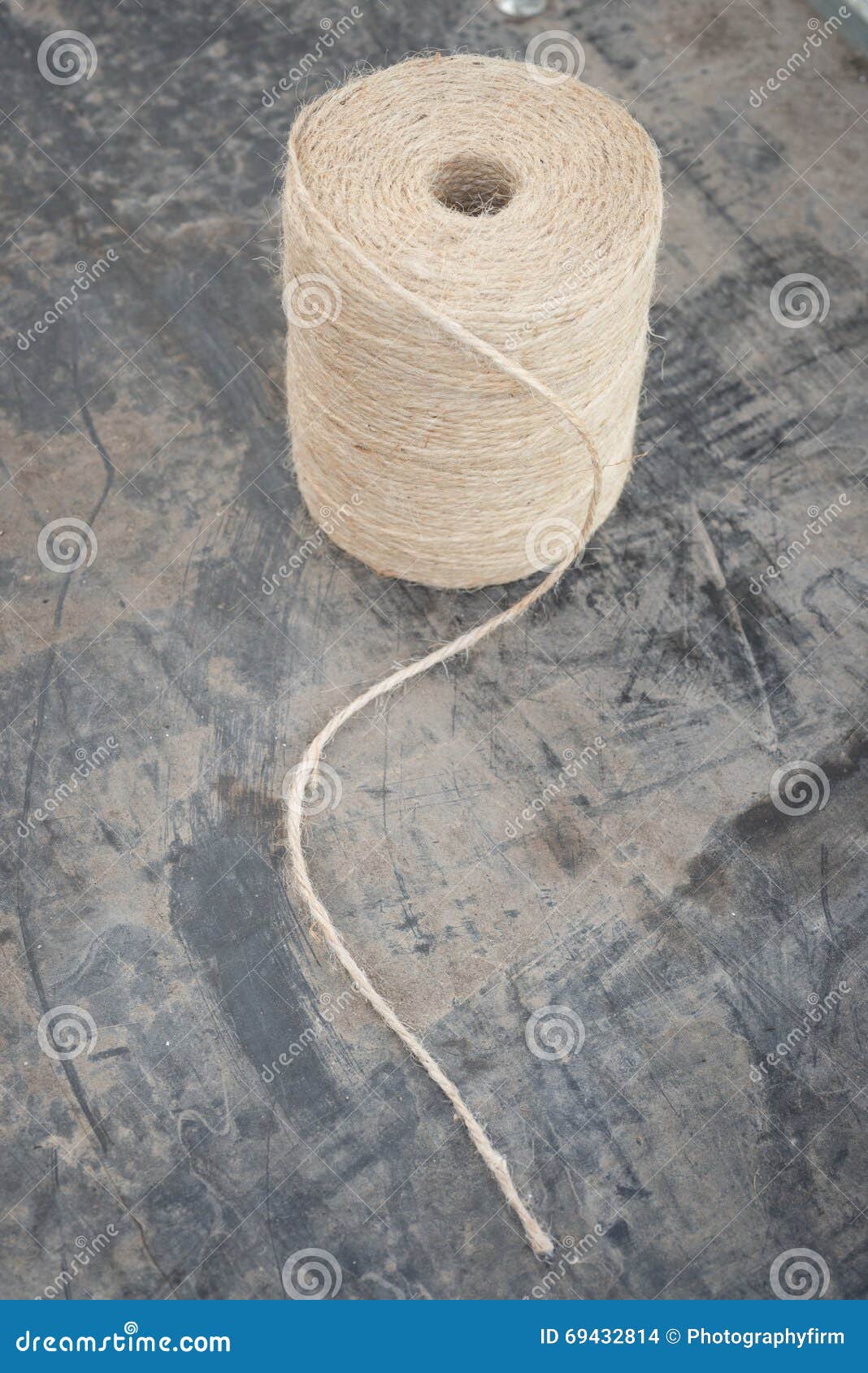 Light Brown Gardening String with Unwinding Trailing Thread Stock Photo ...