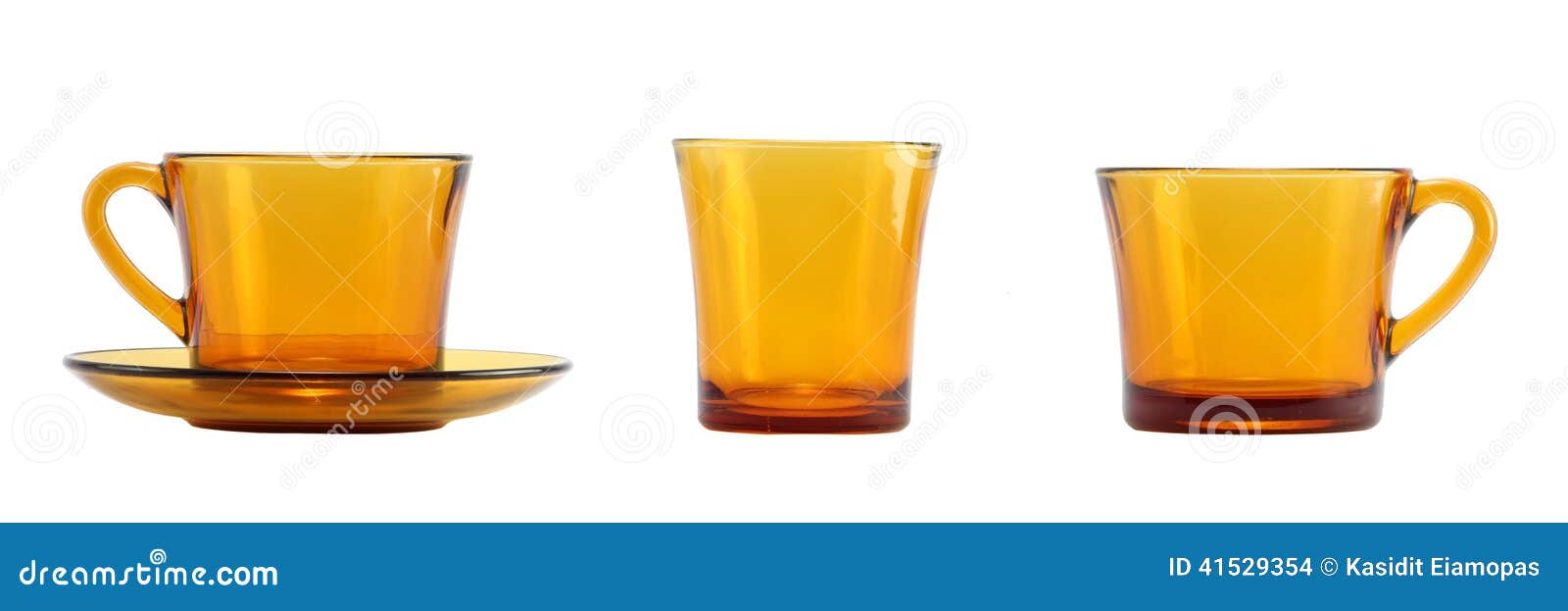 Light Brown Glass Set Isolated on White Stock Photo - Image of drink ...