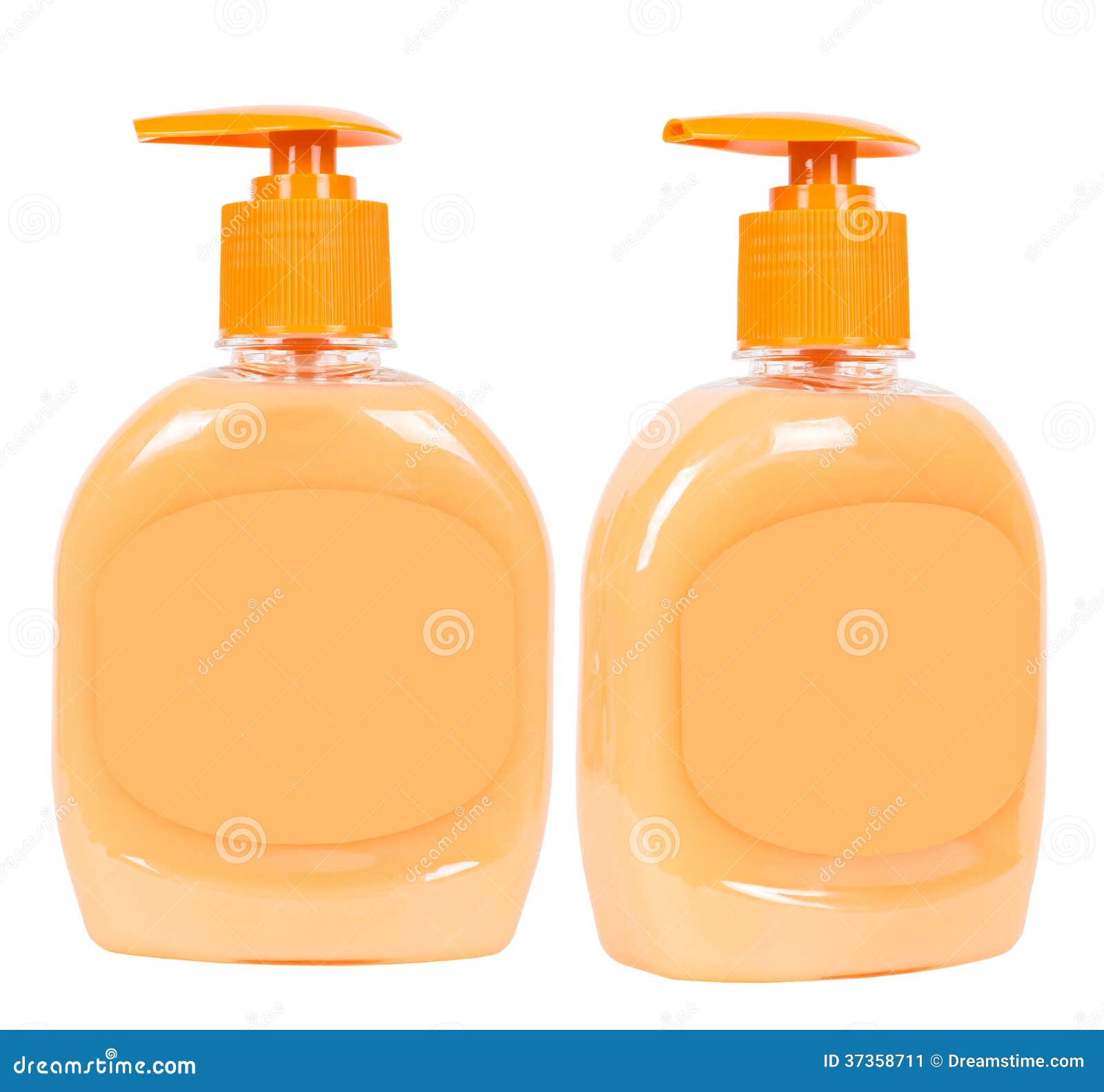 Light Brown Liquid Soap Bottles Stock Image - Image of isolated ...