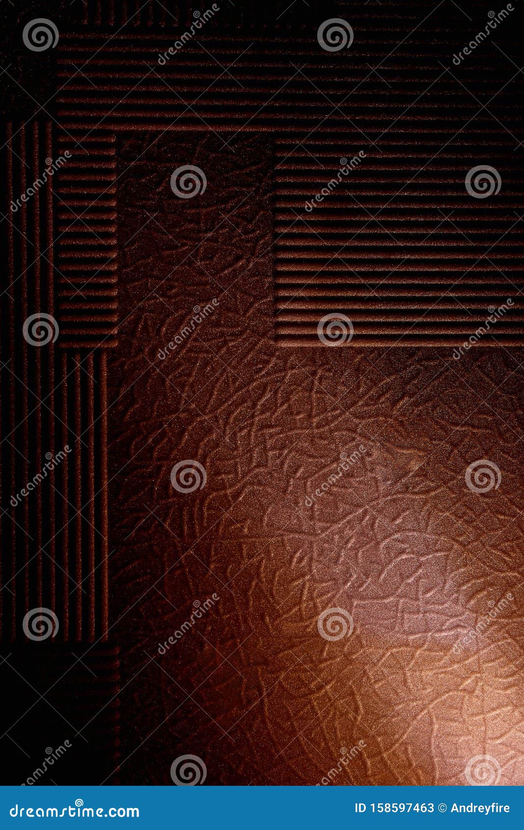 Light Brown Ray of Light on a Dark Background with a Pattern Stock ...