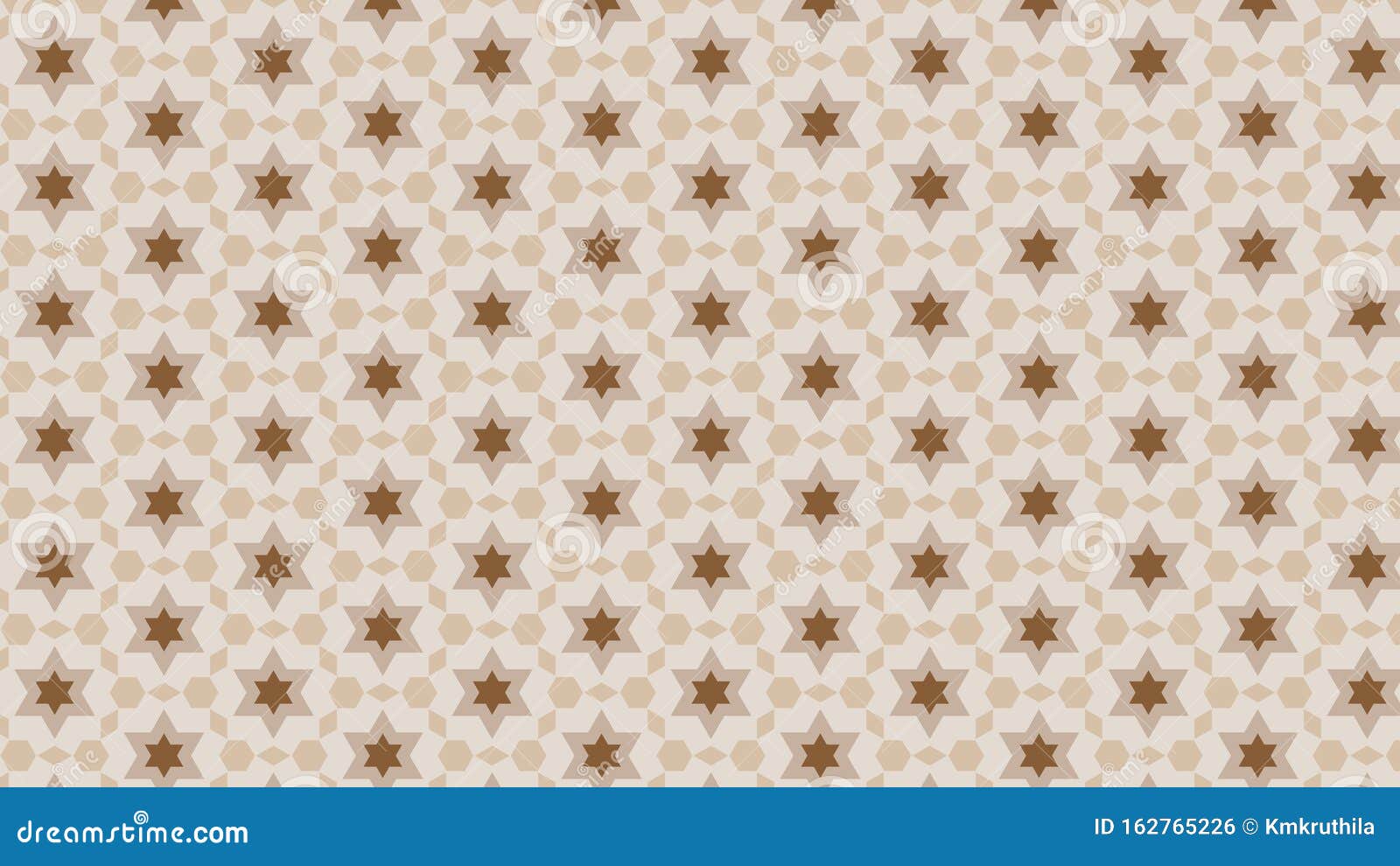 Light Brown Seamless Star Background Pattern Vector Image Stock Vector ...