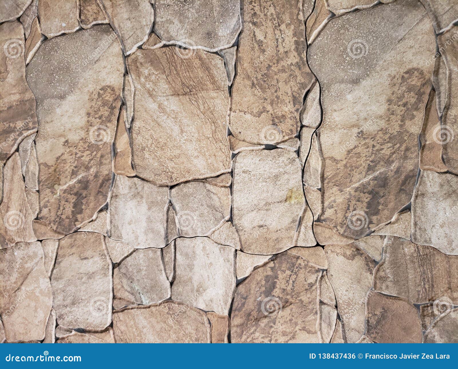 Light Brown Stone Wall for Rustic Style Decor, Background and Texture ...
