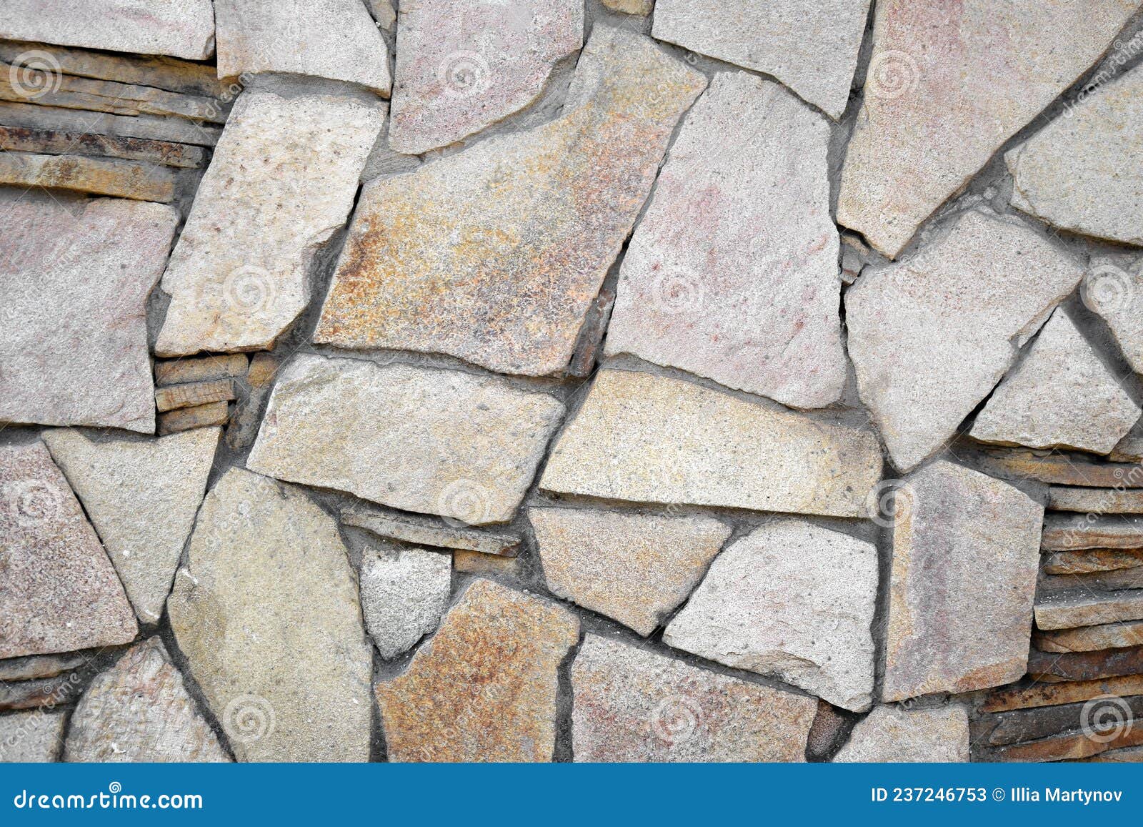 The Light Brown Stone Wall Texture. Background. Stock Image - Image of ...
