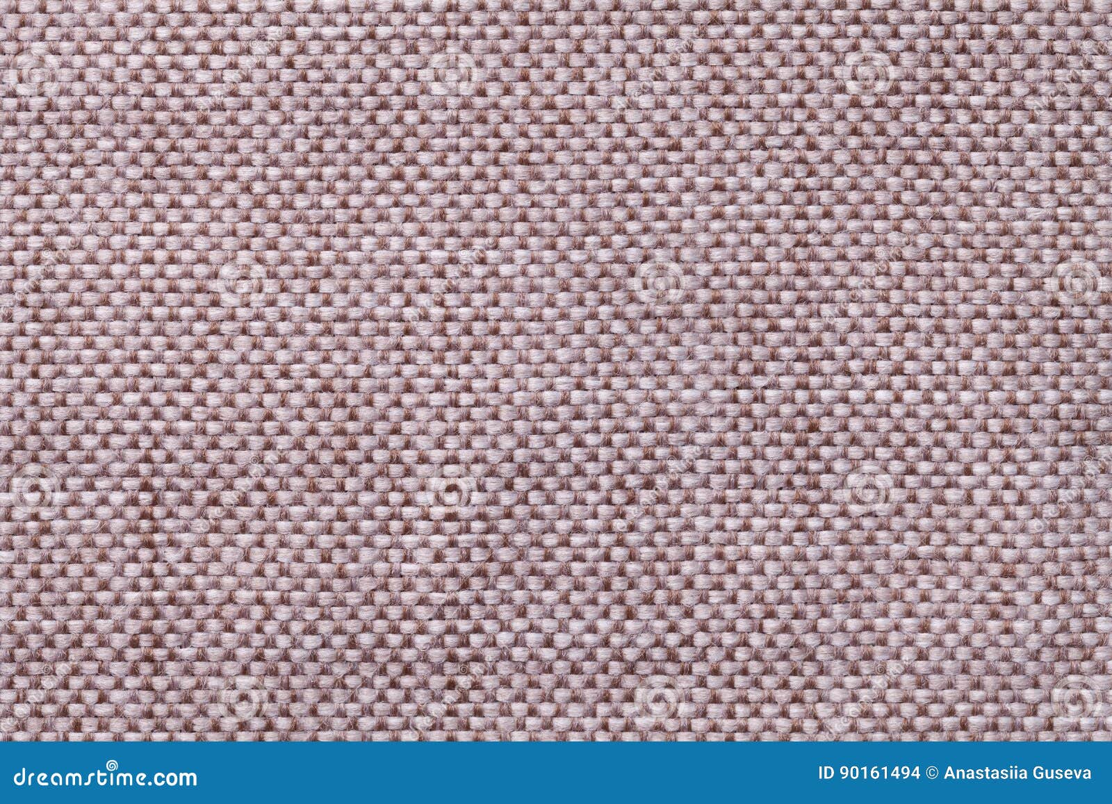 Light Brown Textile Background with Checkered Pattern, Closeup ...