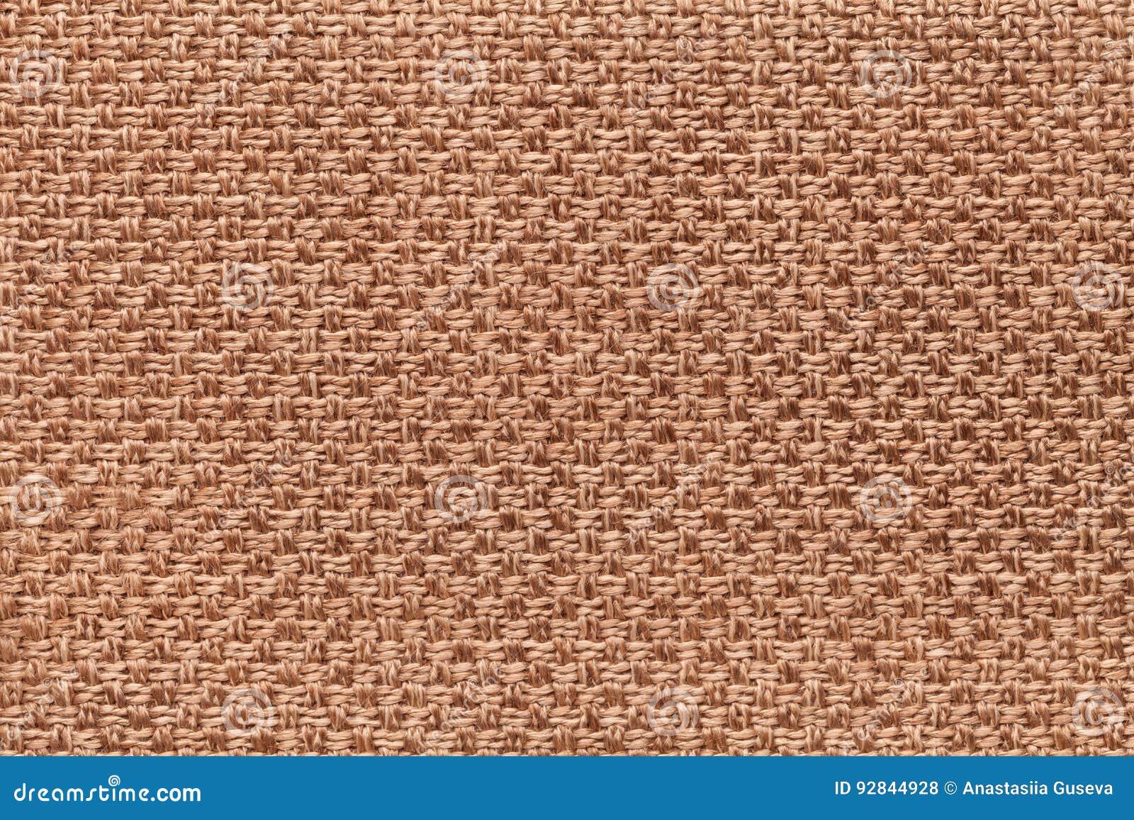 Light Brown Textile Background with Checkered Pattern, Closeup ...