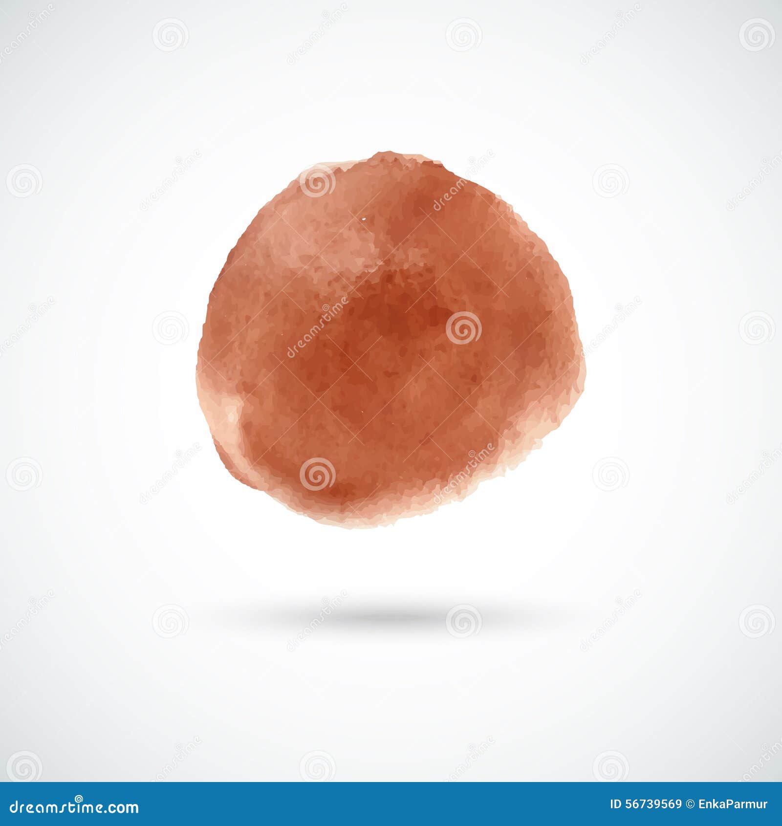 Light Brown Watercolor Circle Stock Vector - Illustration of retro ...